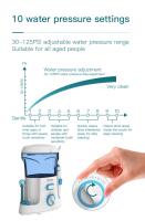 China Oralginal 600ml Electric Water Jet Dental Floss Countertop Oral Irrigator 10+ Modes for sale