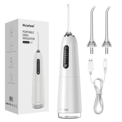 China Cordless Portable Water Flosser 300ml IPX7 5 Modes Oral Irrigator Dental Flosser for sale
