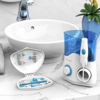 China Nicefeel Dental Water Flosser Oral Irrigator 150ml Tank 5W 6 Jet Tips Oral Care for sale