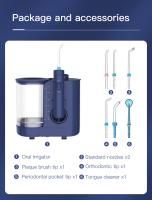 China ETL Approved Oral Health Desktop Water Flosser 290ml 120PSI Dental Pulse Irrigator for sale