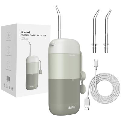 China Mini Push Adjustable Nicefeel Oral Irrigator , Power Dental Water Flosser for sale