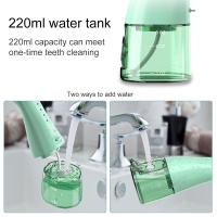 China Cordless Dental Oral Irrigator 300ML IPX7 Waterproof Portable Rechargeable Water Flosser for Home Travel for sale