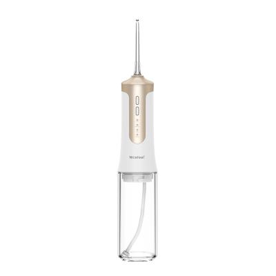 China Cordless Portable Water Flosser Oral Cleaner IPX7 300ml Electric Jet Dental Irrigator for sale