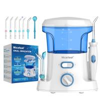 China 600ml Adjustable ABS Water Dental Flosser 100-240V Family Oral Spa White Blue for sale