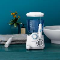 China Countertop Water Flosser 600ml with Sonic Toothbrush 20-120 PSI OEM White for sale