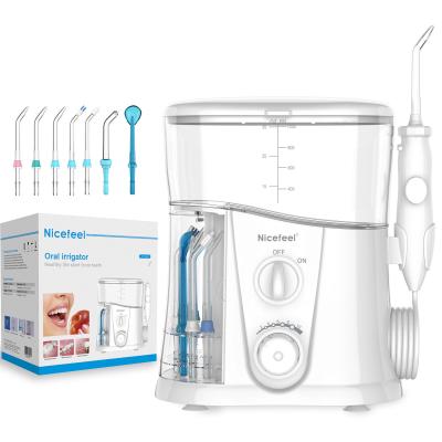 China White Tank Water Flosser 800-1200ml/min Food Grade ABS Nozzle Oral Care for sale