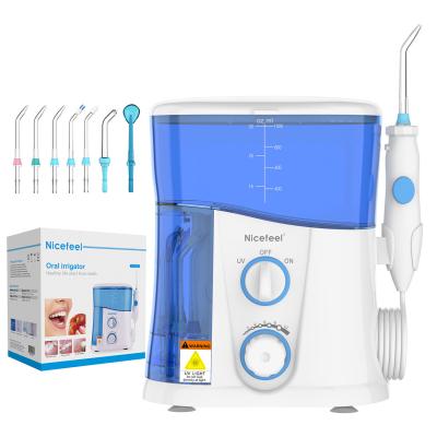 China Cordless Dental Oral Irrigator Water Flosser 1000ml Tank 30-125PSI for sale