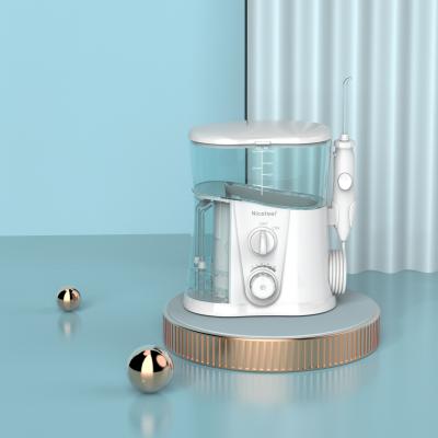 China 110-240V Cordless Tank Water Flosser 1000ml 3 Nozzle Types 2.5mm Oral Irrigator for sale