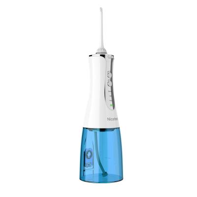 China 1000ml Cordless Dental Oral Irrigator Water Flosser 30-125PSI White ABS for sale