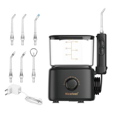 China Nicefeel FC168 Countertop Water Flosser 600ml Tank IPX4 100-240V 5 Nozzles for sale