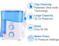 China 6Pcs Electric Toothbrush and Water Flosser All-in-One IPX7 3V Oral Irrigator for sale