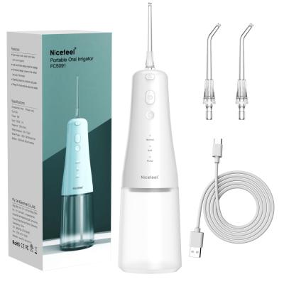 China Advanced Portable Water Flosser with 150ml Water Tank 2 Hours Charge Time for sale