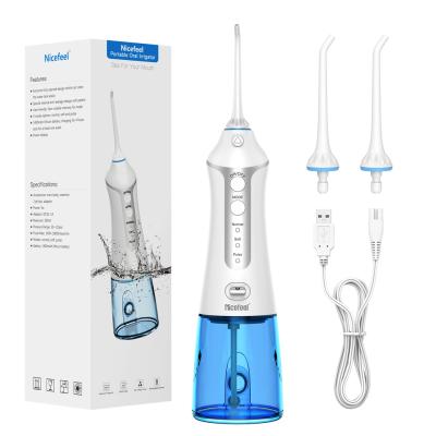 China Compact DIY Water Flosser 300ml 30-110 PSI Oral Irrigator Countertop Dental Care for sale