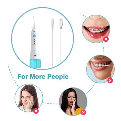 China All In One Toothbrush and Flosser 3V Oral Irrigator for Braces Care with 3 Speeds for sale