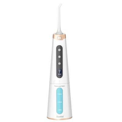 China Tank Water Flosser 1000ml Cordless Oral Irrigator 30-125PSI 3 Nozzle Tips for sale