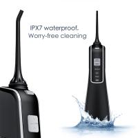 China Portable Wireless Charging Water Flosser Oral Irrigator IPX7 3 Modes Teeth Cleaning for sale