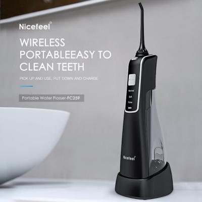 China Portable Wireless Charging Water Flosser Oral Irrigator IPX7 3 Modes Teeth Cleaning for sale