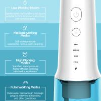 China Electric Oral Irrigator Water Flosser 300ml Tank 1200-1800 Pulses/min USB Charging for sale