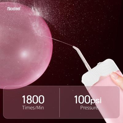China Cordless Water Flosser Oral Irrigator 150ml Tank IPX7 Waterproof Dental Cleaner for sale