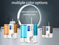 China Ozne Countertop Water Flosser 600ml 30-125psi 10 Pressure Settings Rechargeable Oral Irrigator for sale