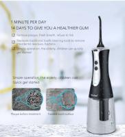 China Waterproof Black IPX7 Water Flosser Rotating Nozzle For Deep Cleaning for sale