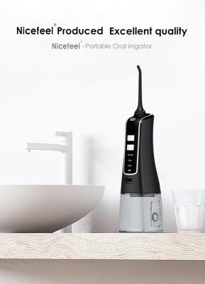 China 1400mAh IPX7 Cordless Water Flosser 300ml Portable Oral Irrigator Teeth Cleaner for sale