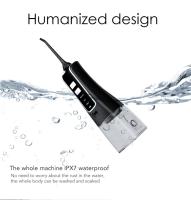 China 1400mAh IPX7 Cordless Water Flosser 300ml Portable Oral Irrigator Teeth Cleaner for sale
