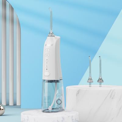 China Cordless Water Flosser 255ml Tank 1400-1800 Pulses/min 30-110PSI Rechargeable Oral Irrigator for sale