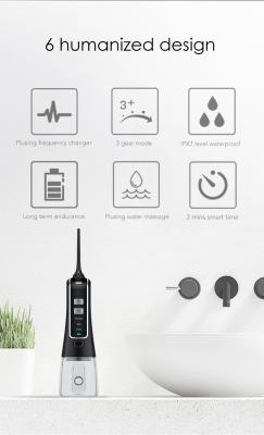 China Waterproof IPX7 Cordless Oral Irrigator 300ml Water Tank Water Flosser for sale