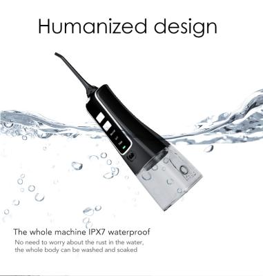 China Electric DIY Mode Cordless Water Flosser 300ml Oral Irrigator IPX7 Portable Teeth Cleaner for sale