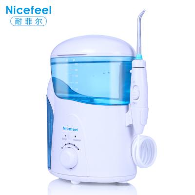 China Nicefeel UV Smart Oral Irrigator Countertop Water Flosser 600ml Tank 10 Pressure Settings for sale