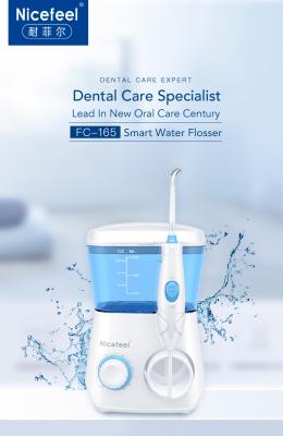 China Countertop Water Flosser 600ml IPX4 Waterproof 7 Nozzles 30-120psi Oral Irrigator for sale