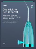 China ABS Material Teeth Cleaning Water Flosser 100ml Tank 360 Rotatable Nozzles Dental Water Jet for sale