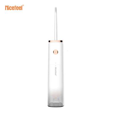 China Portable Electric Dental Flosser Cordless IPX7 Waterproof 360 Rotatable Nozzle USB Charging for Travel for sale