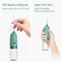 China FC3920 130ml IPX7 USB Rechargeable Oral Water Flosser 800mAh Portable Dental Irrigator for sale