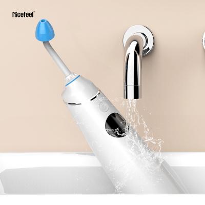 China Nicefeel 1400mAh IPX7 Electric Nasal Irrigator 300ml Arc Shaped Nozzle for sale