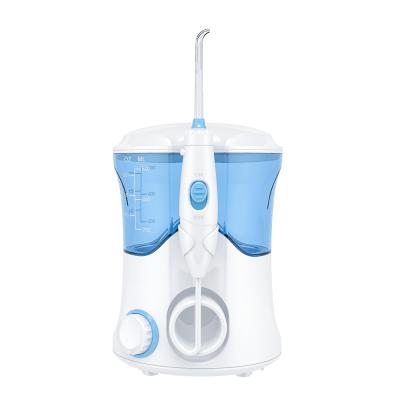 China Electric Water Flosser Oral Irrigator 600ml 10 Speed 7 Nozzles Countertop Dental Care for sale