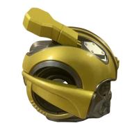 China Aluminum ABS Bumblebee Bluetooth Speaker Helmet Stereo Sound With LED Flashing Light for sale