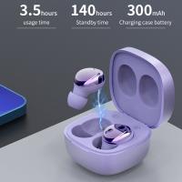 China Bluetooth 5.0 Wireless Earbuds Touch Control Stereo Headphones with 300mAh Charging Case for sale