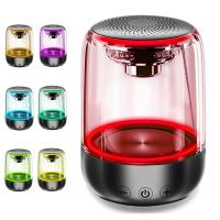 China Wireless Bluetooth Speaker 20W LED Candle Light Portable TWS Stereo 1000mAh for sale