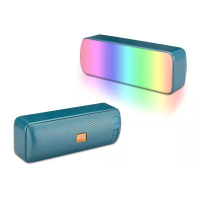 China Wireless Portable Speaker Bluetooth 5.0 20W RGB LED Light Subwoofer TF AUX Outdoor for sale