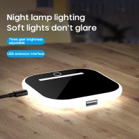 China 15W Fast Wireless Charger Qi Charging Station LED Adjustable Table Lamp for Samsung S20 S10 Note10 iPhone 13 14 for sale