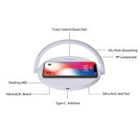 China Night Lamp Quick Wireless Charger 10W Qi Stand Dock Station Wireless for sale