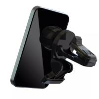 China Aluminum Alloy Magnetic Wireless Car Charger 15W Transparent Fast Charging for iPhone Samsung for sale