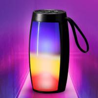 China Portable LED Flashing Light Bluetooth Speaker 1200mAh Waterproof 10W Subwoofer for sale