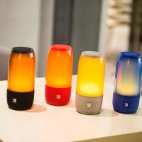 China LED Flashing Night Light Bluetooth Speaker 5W Portable Waterproof Card Speaker BT5.0 1200mAh for sale
