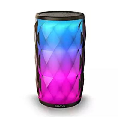 China LED Colorful Glare Rhythm Lights Bluetooth Speaker 5W 1200mAh Portable Waterproof Card Subwoofer for sale