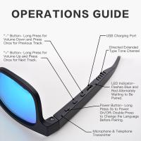 China Bluetooth Earphone Smart Glasses With Mic Sport Ipx7 Waterproof Microphone Speaker for sale
