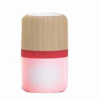 China LED Bamboo Bluetooth Speaker Portable Luminous Simple 300mAh for sale