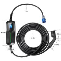 China EV Type 2 Portable Car Charger 7kW 32A 220V with CEE Plug 6m Cable for sale